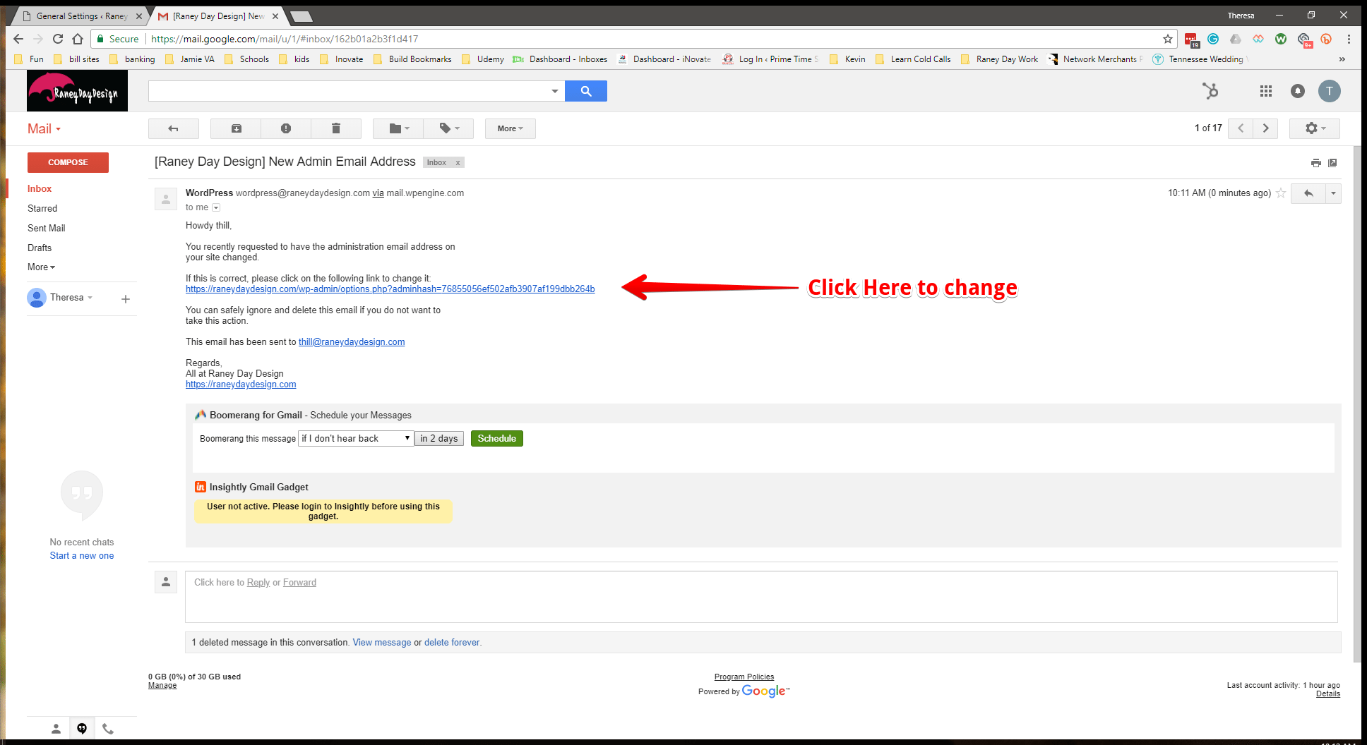 How to Change Your Website Admin Email Address