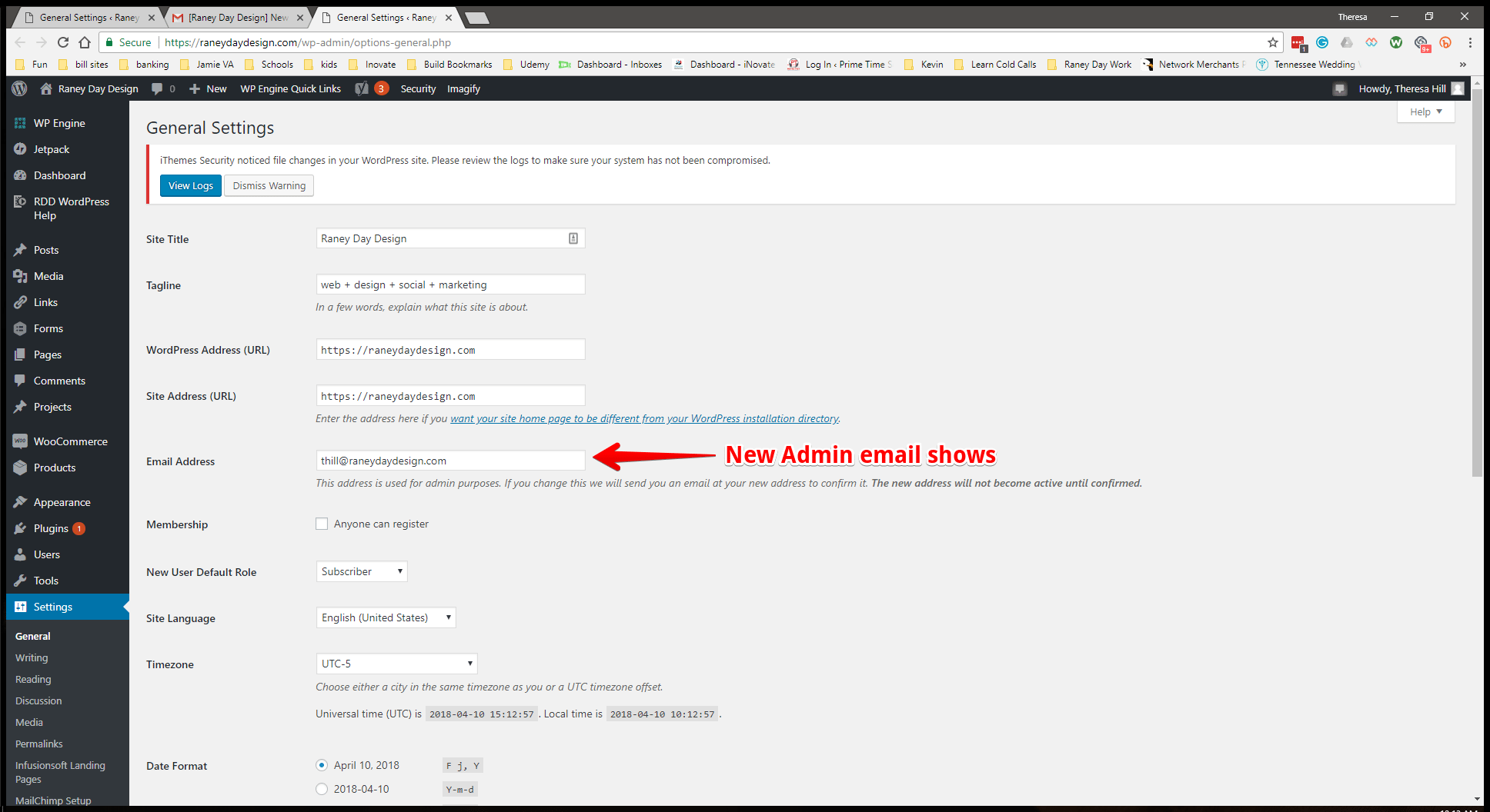 How to Change Your Website Admin Email Address