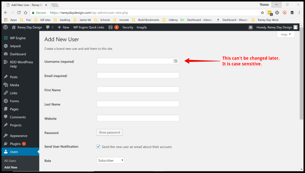 How to Add Users For Your Website – Raney Day Design