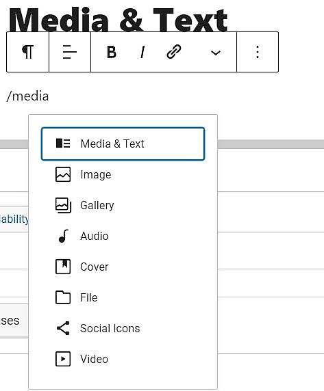 Adding Media and Text Blocks to WordPress | Raney Day Design
